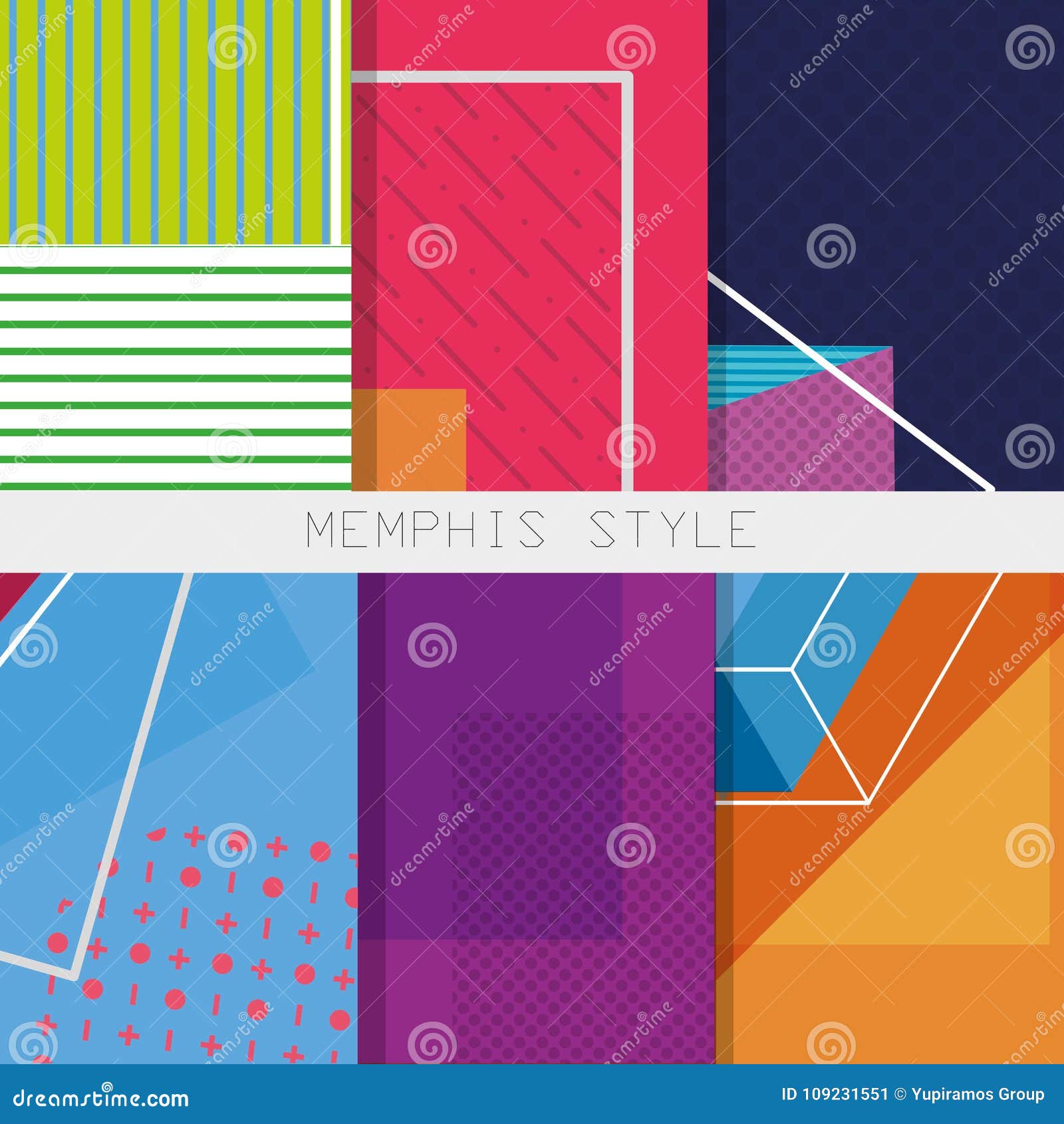 Memphis style design stock vector. Illustration of memphis - 109231551