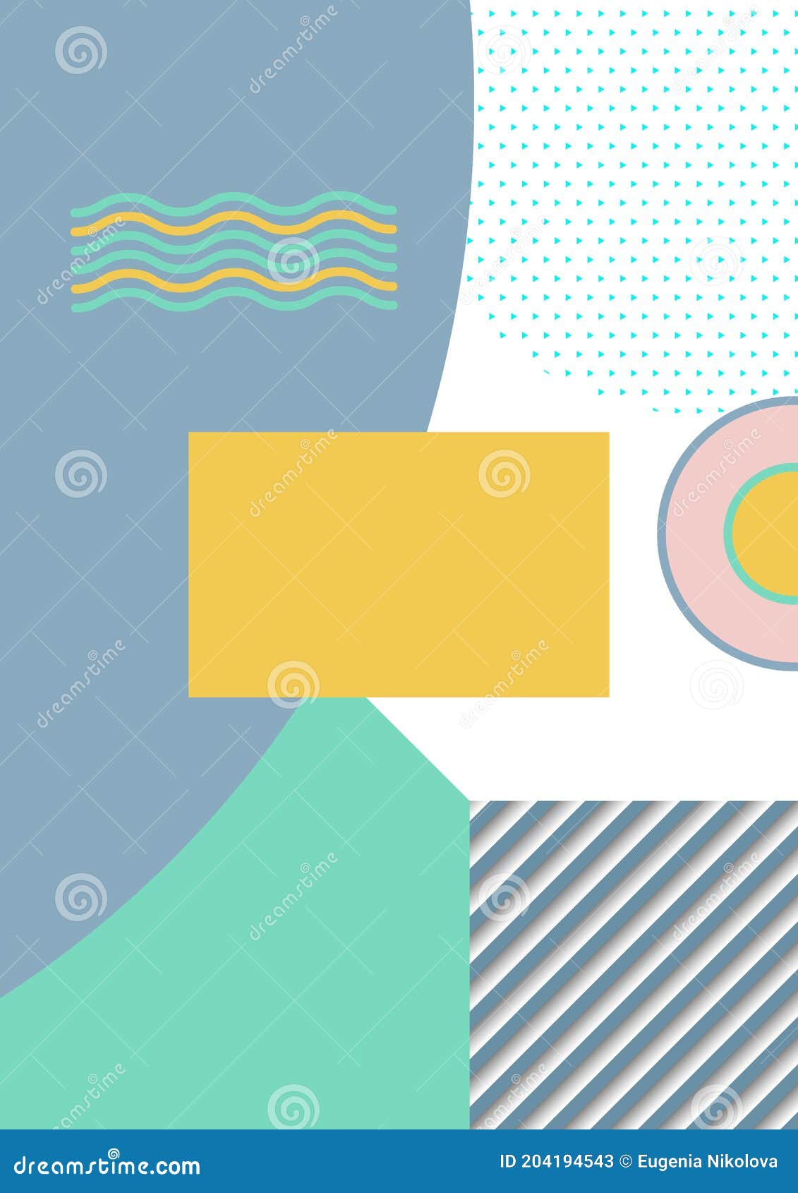 Memphis Style Graphics. Abstract Geometric Design Stock Vector ...