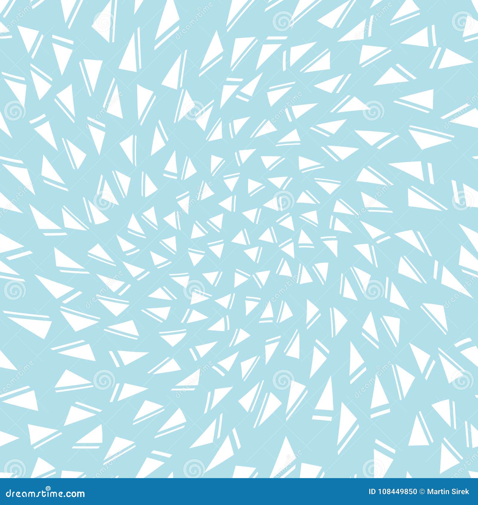 Memphis Style Triangle Seamless Pattern Stock Vector - Illustration of ...