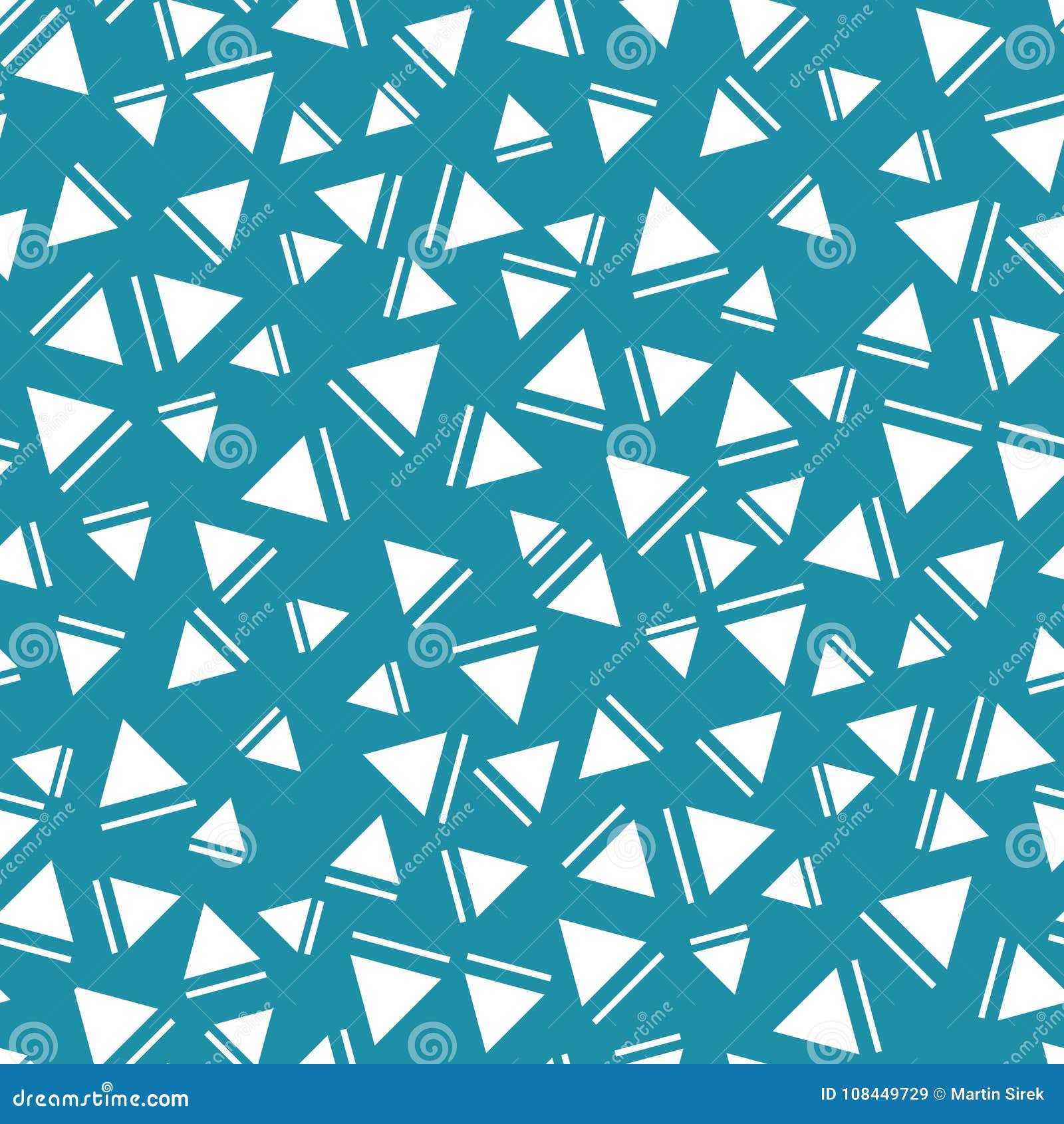 Memphis Style Triangle Seamless Pattern Stock Vector - Illustration of patern, design: 108449729