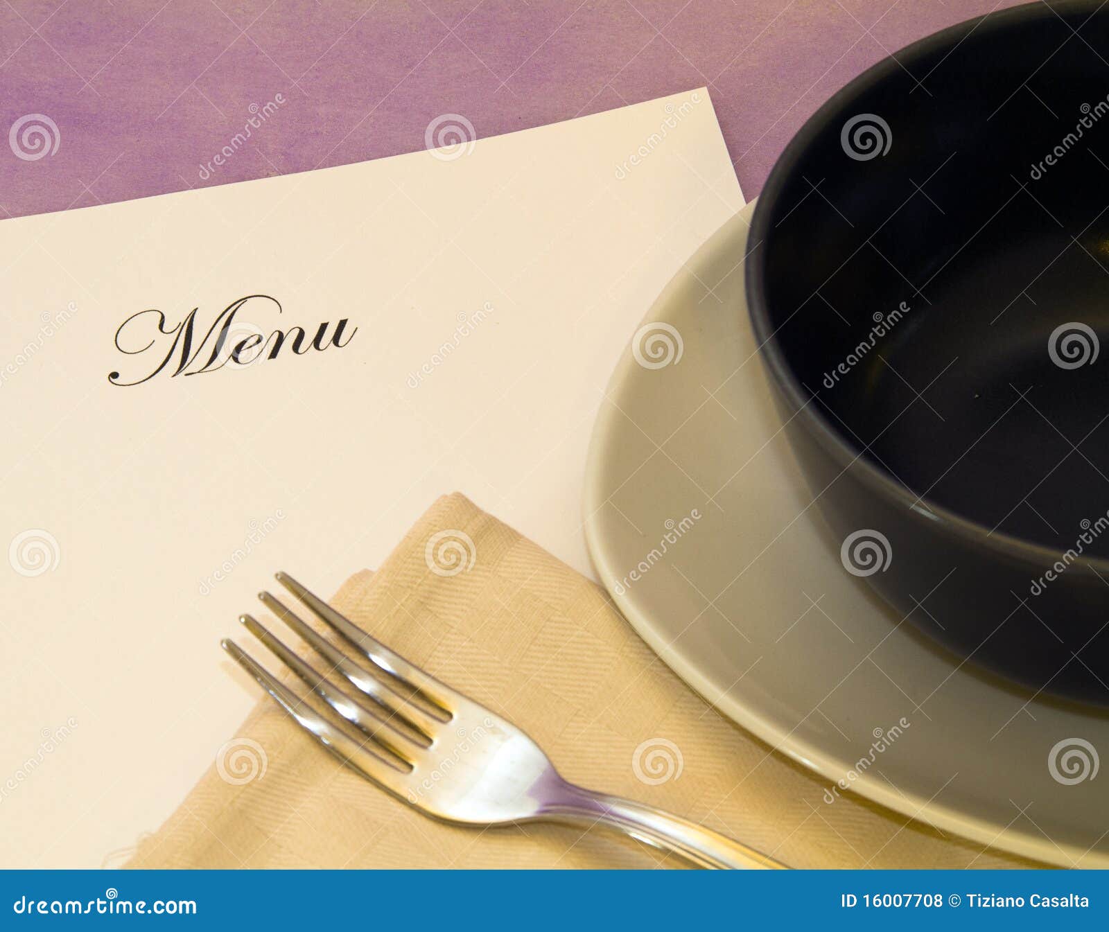 Menú foto de archivo. Imagen de cena, alimento, abastecimiento - 16007708