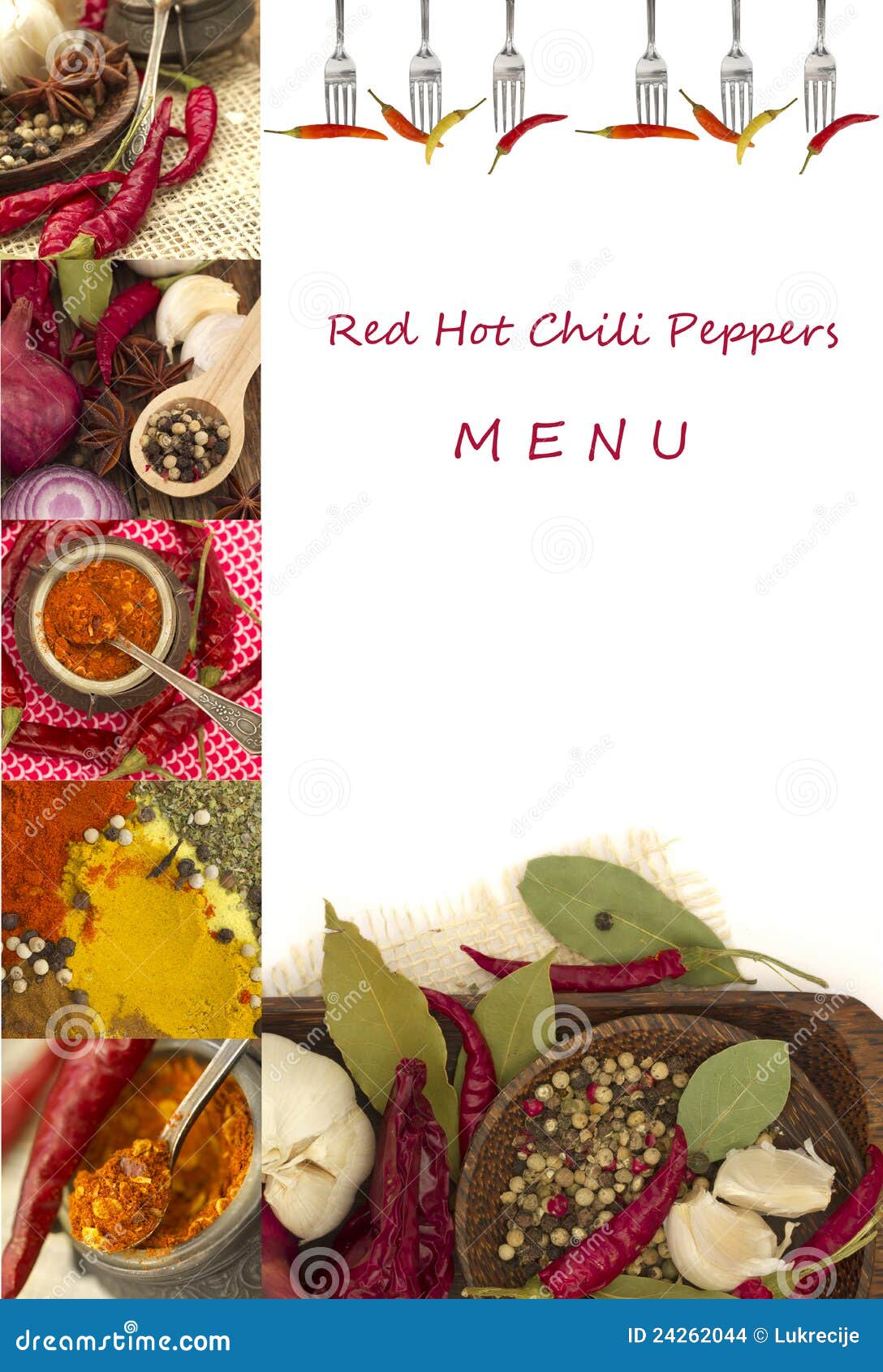 Menú Candente De La Pimienta De Chile Foto de archivo - Imagen de indio ...