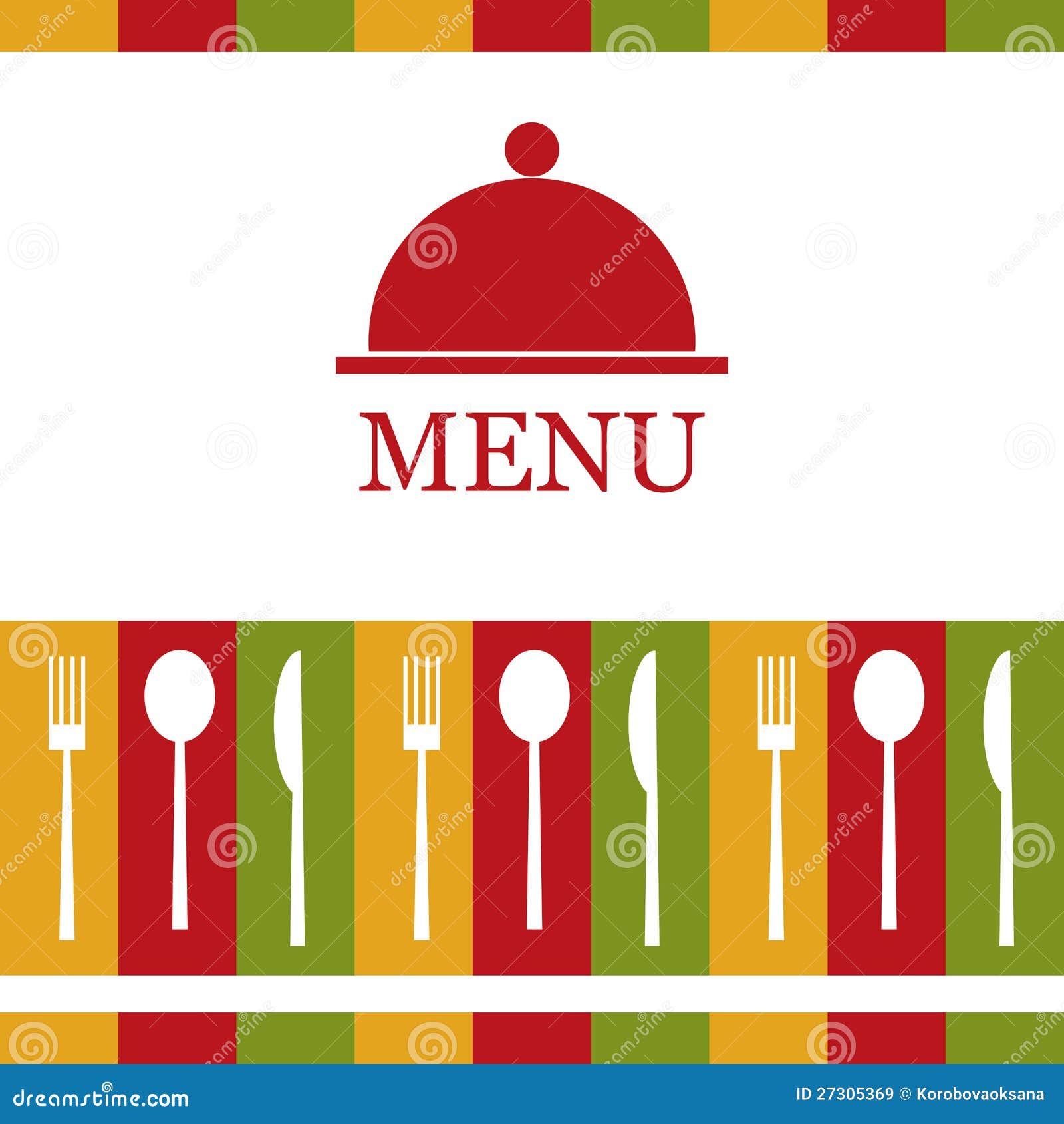 Menú Del Restaurante Del Vector Ilustración del Vector - Ilustración de ...