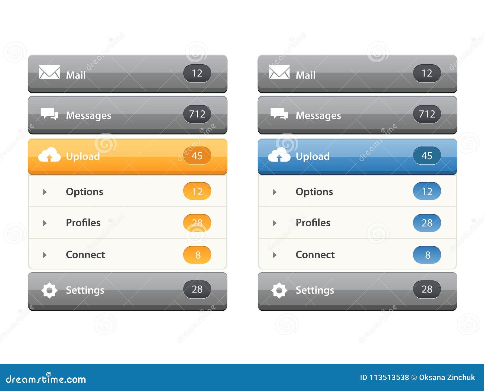 Menú Desplegable Elemento Del Sitio Web Elemento Del Diseño Web UI ...