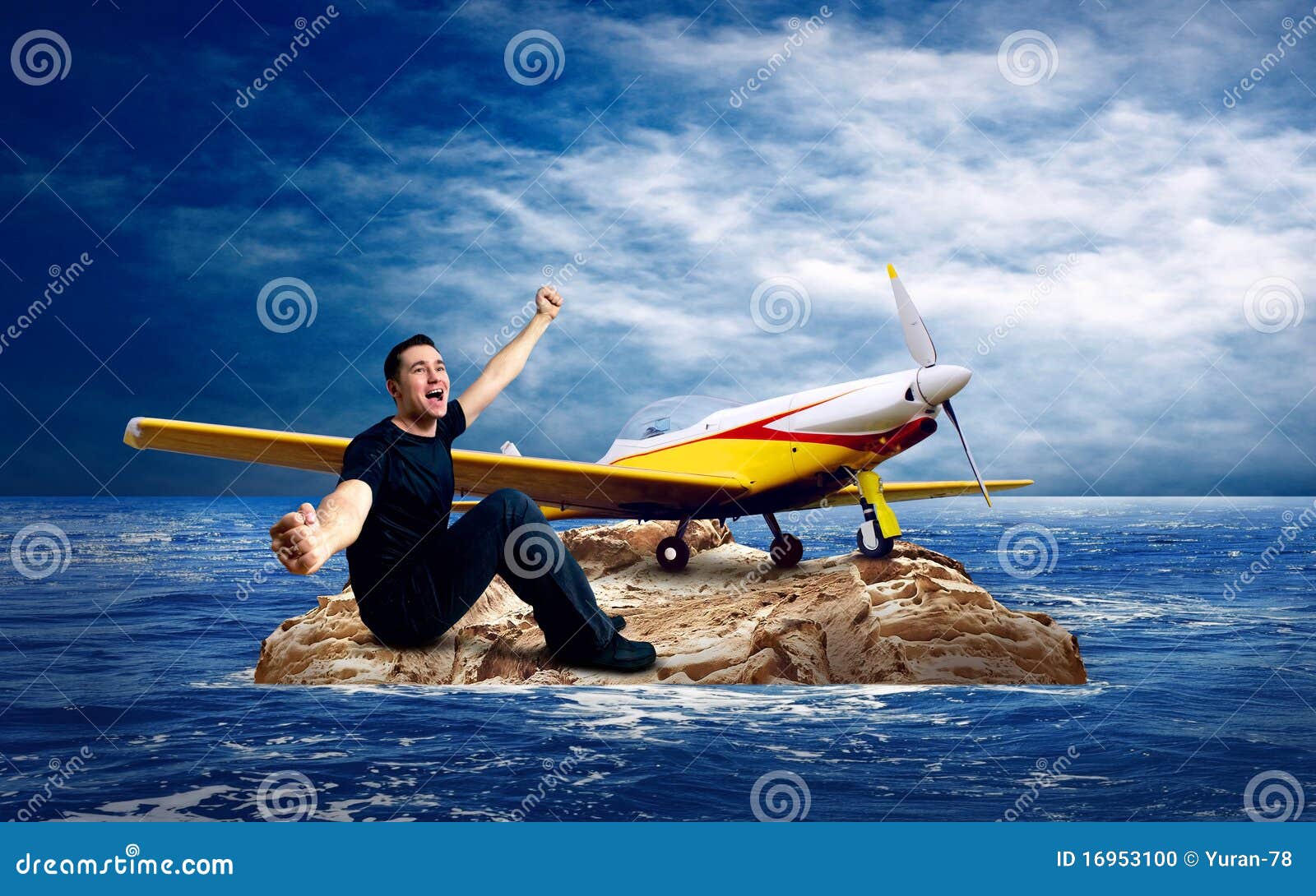 Men and airplane stock photo. Image of people, hope, meditating - 16953100