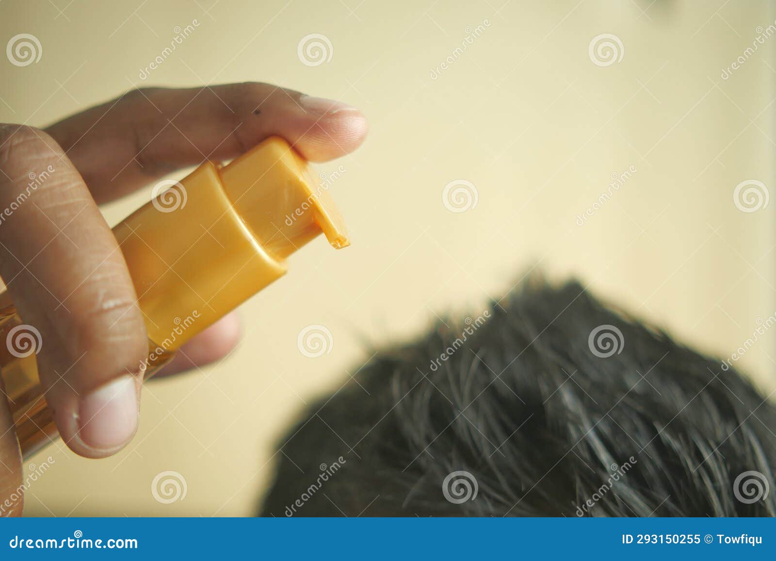 Men applying oil on hair stock image. Image of black - 293150255