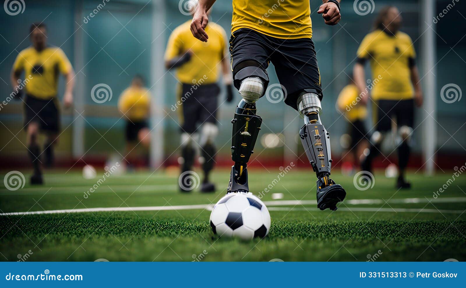 Men with Artificial Bionic Legs Stock Image - Image of artificial ...