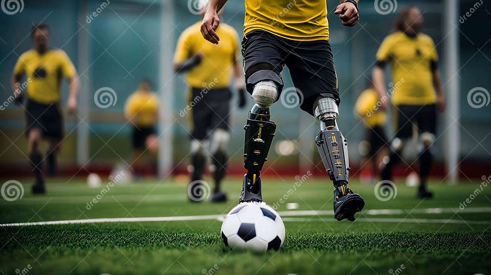 Men with Artificial Bionic Legs Stock Image - Image of artificial ...