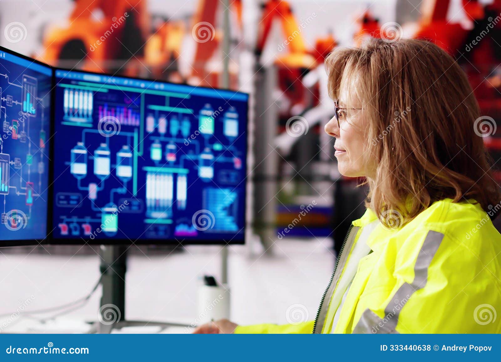 Men in Automotive Car Factory Stock Photo - Image of factory ...