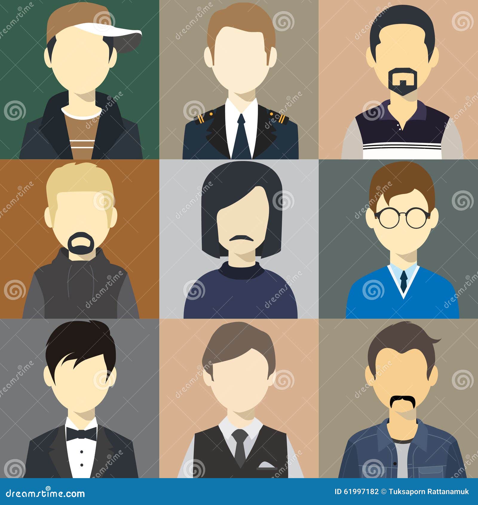 Men Avatar Flash Vector stock vector. Illustration of male - 61997182