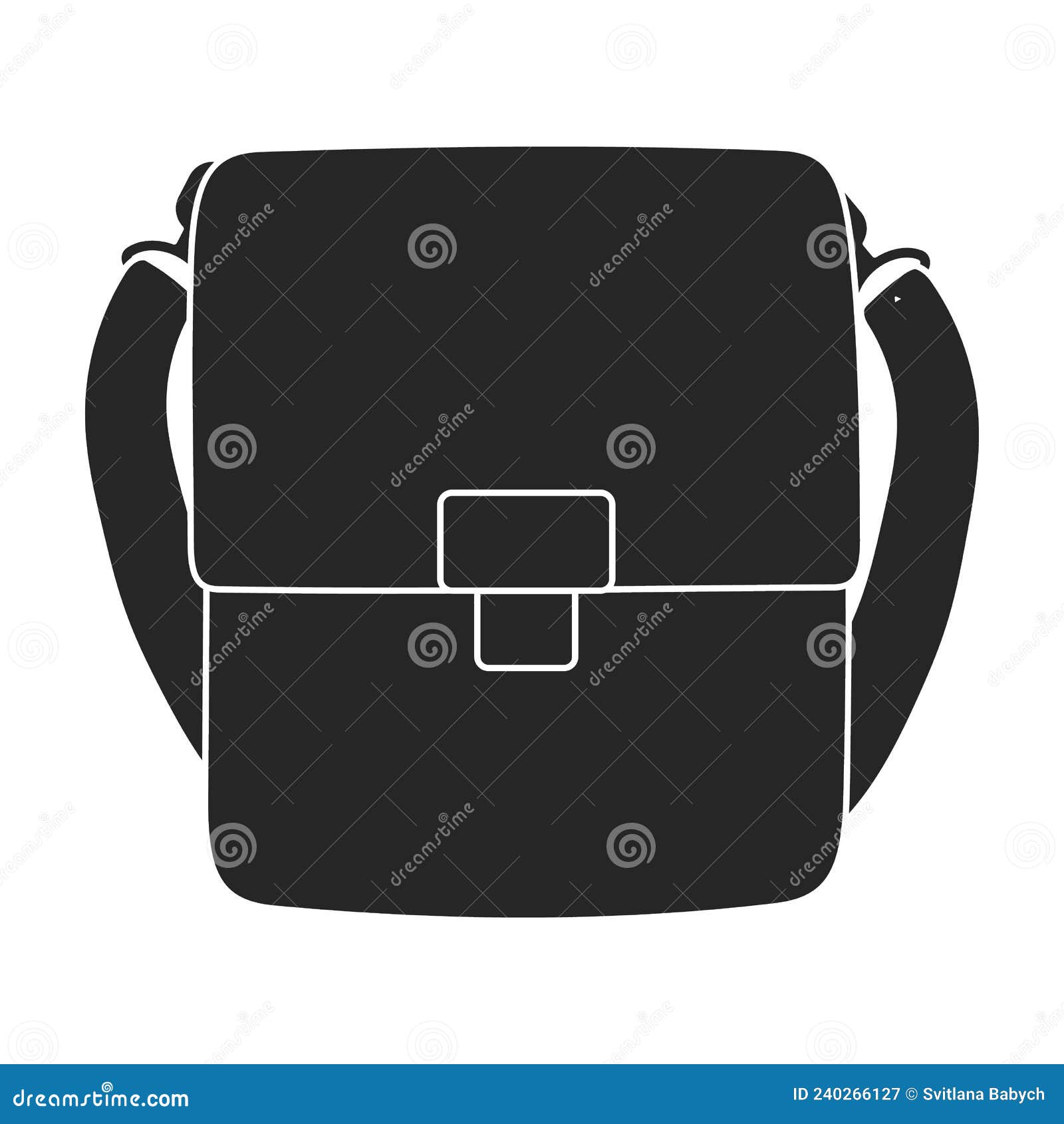 Men Bag Vector Icon.Black Vector Icon Isolated on White Background Men ...