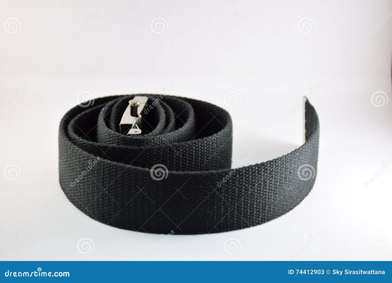 Men black belt rolls. stock image. Image of wear, single - 74412903