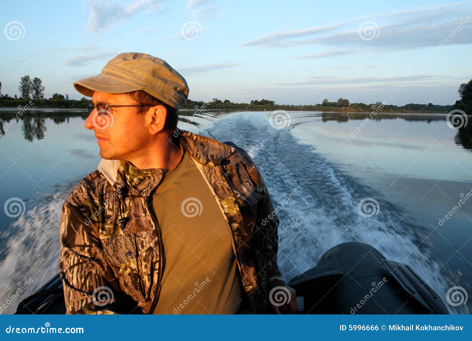 Men on boat with motor stock photo. Image of rubber, recreational - 5996666