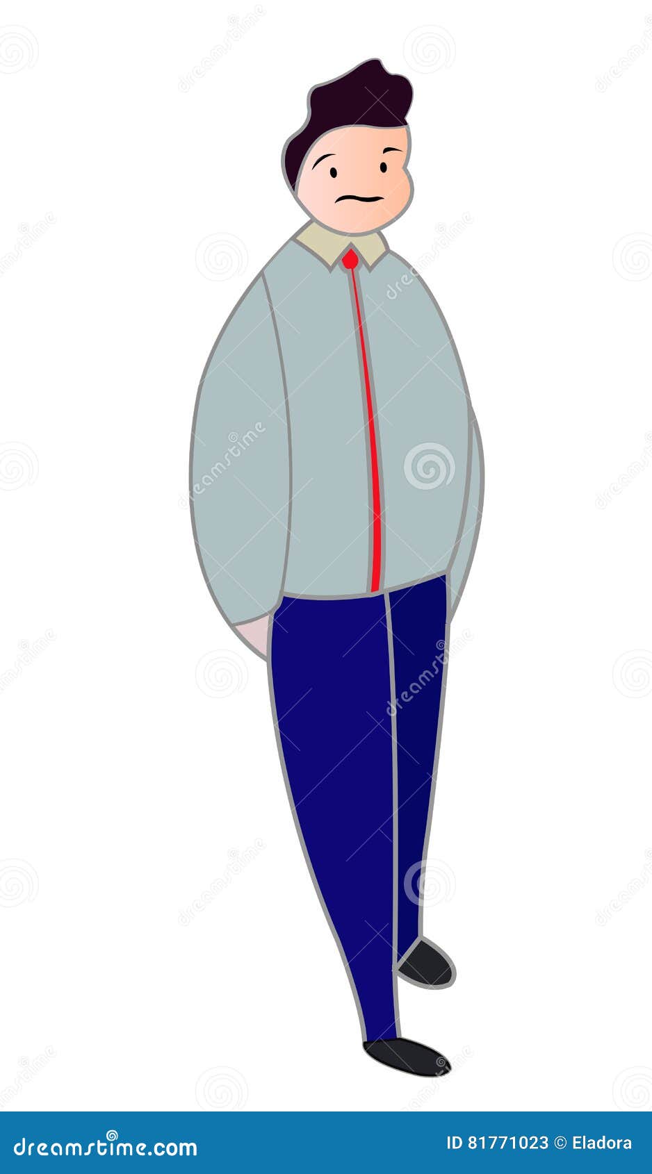 A men body, cartoon vector stock vector. Illustration of hoodlum - 81771023