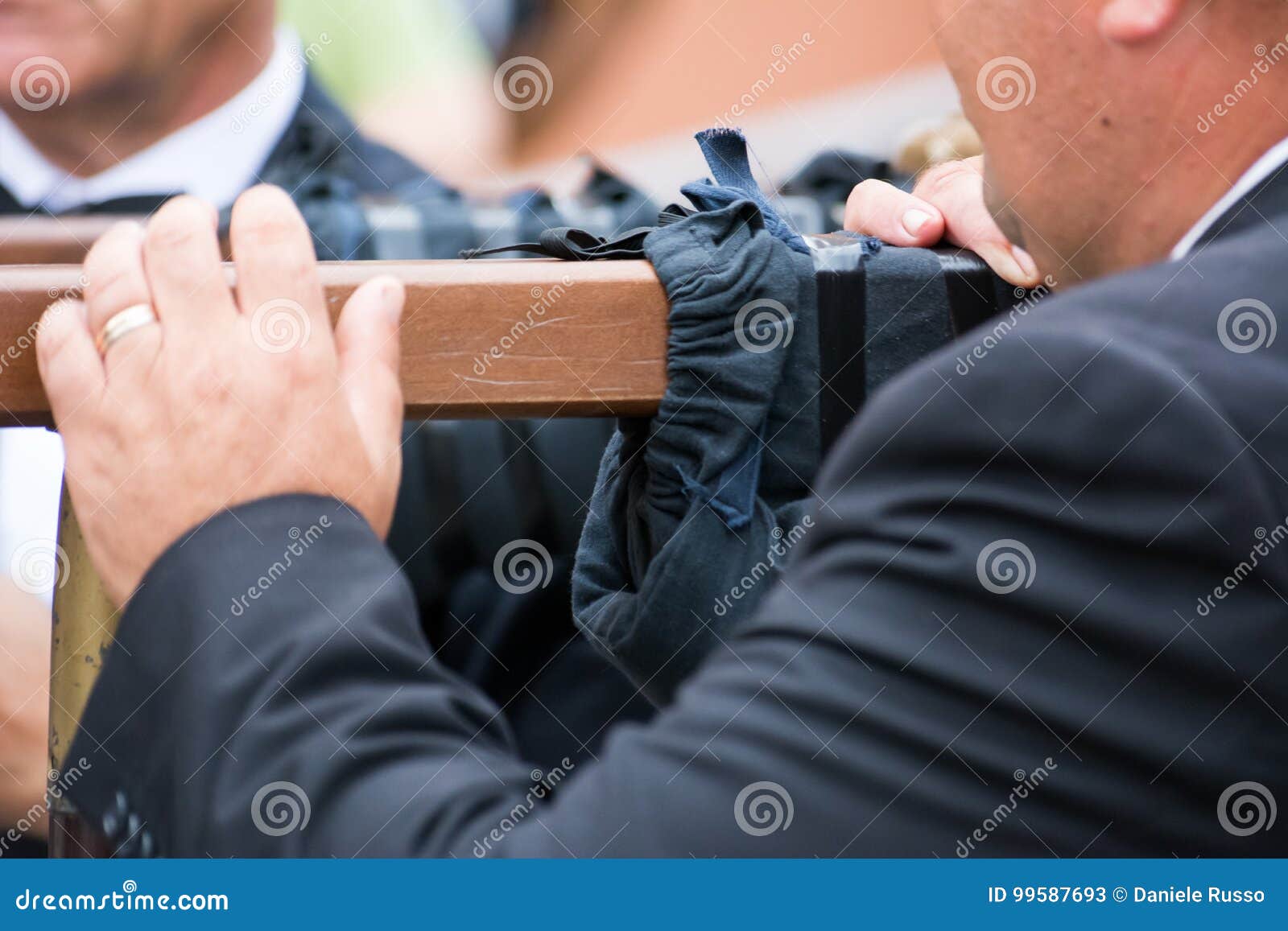 Men bringing a coffin editorial stock photo. Image of death - 99587693