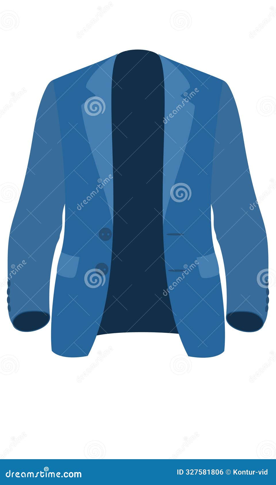 Men Business Suit Flat Style Vector Illustration Stock Vector ...
