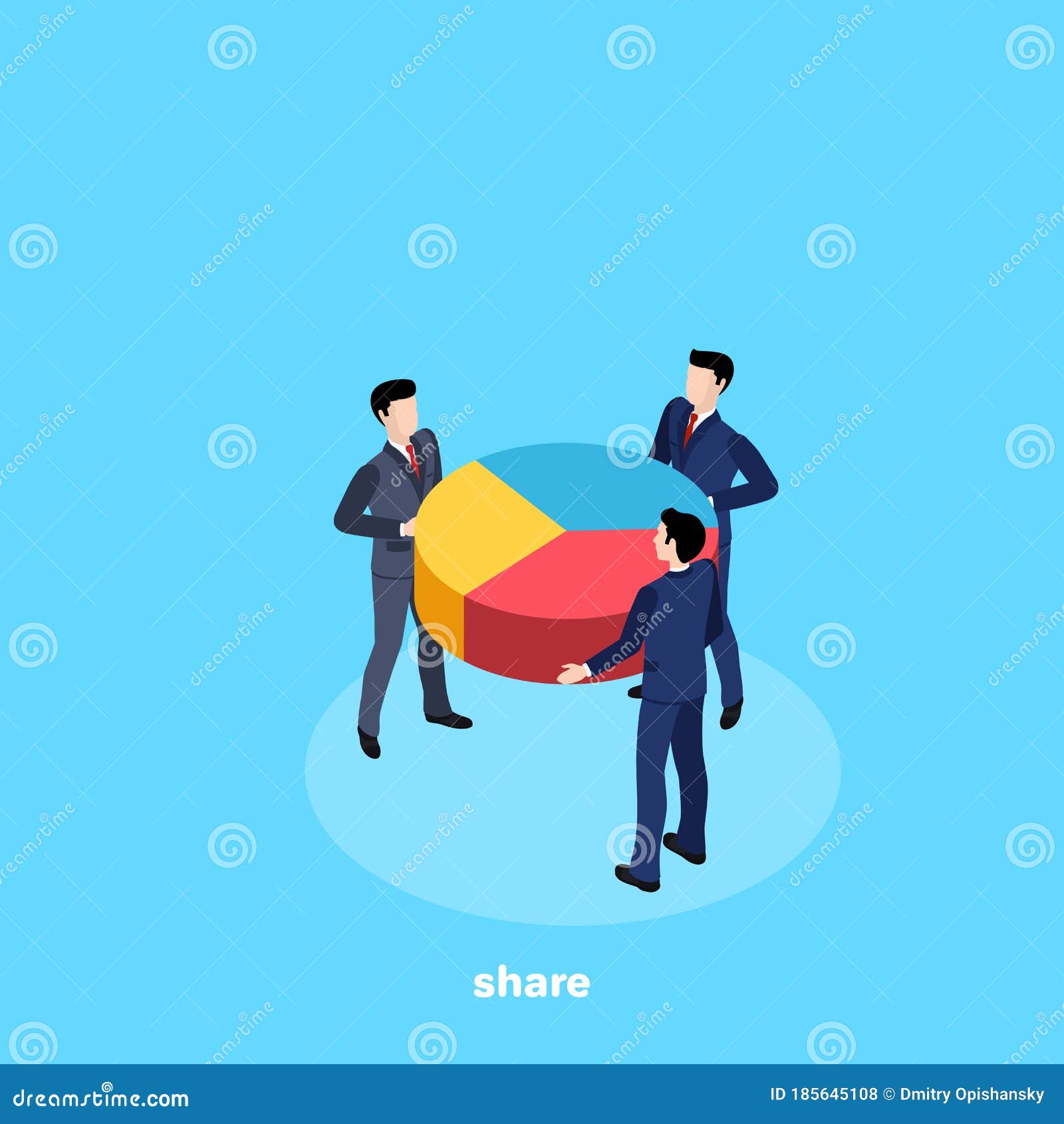 Share stock vector. Illustration of share, business - 185645108