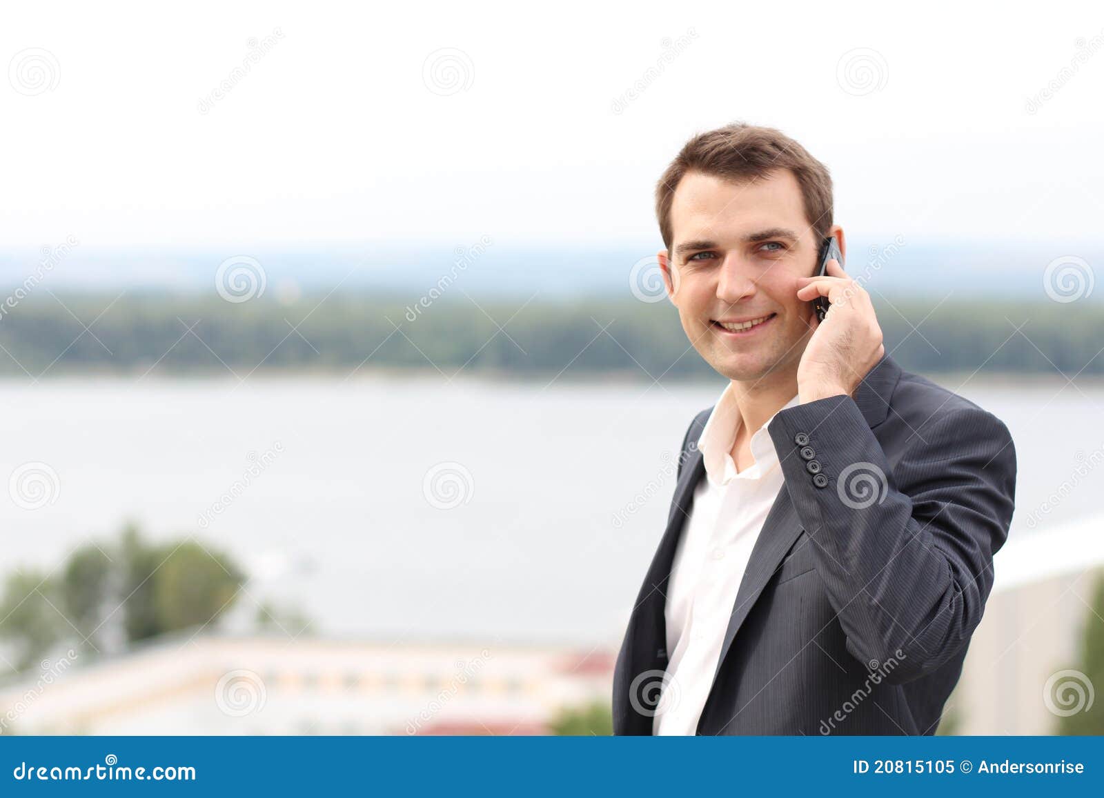 Men calling by phone stock image. Image of manager, phone - 20815105