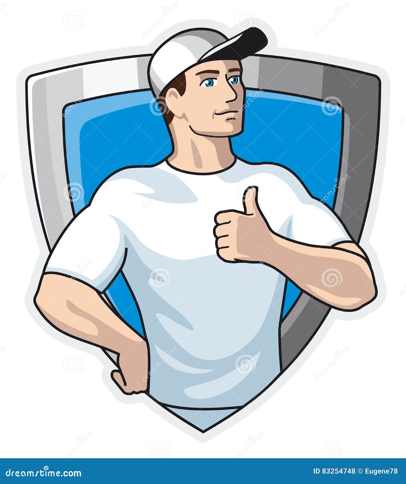 Men stock vector. Illustration of security, fitness, muscle - 83254748