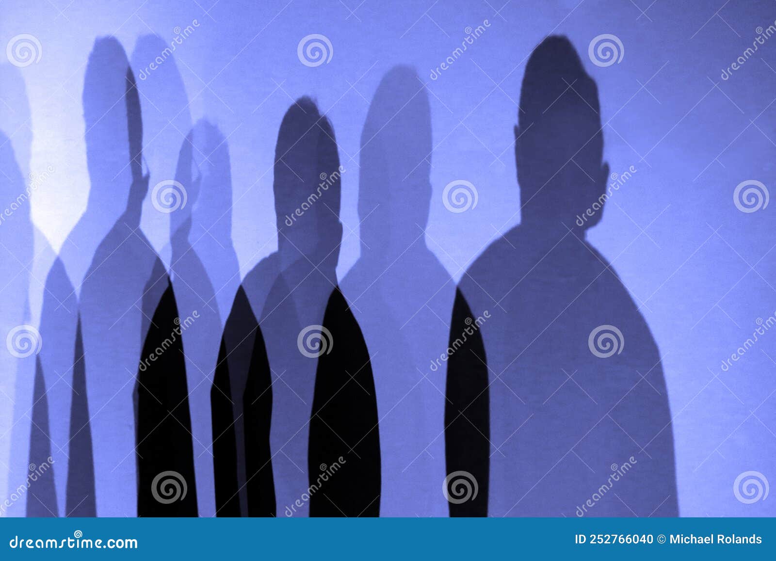 Men Cast Shadows on a Wall stock photo. Image of identity - 252766040