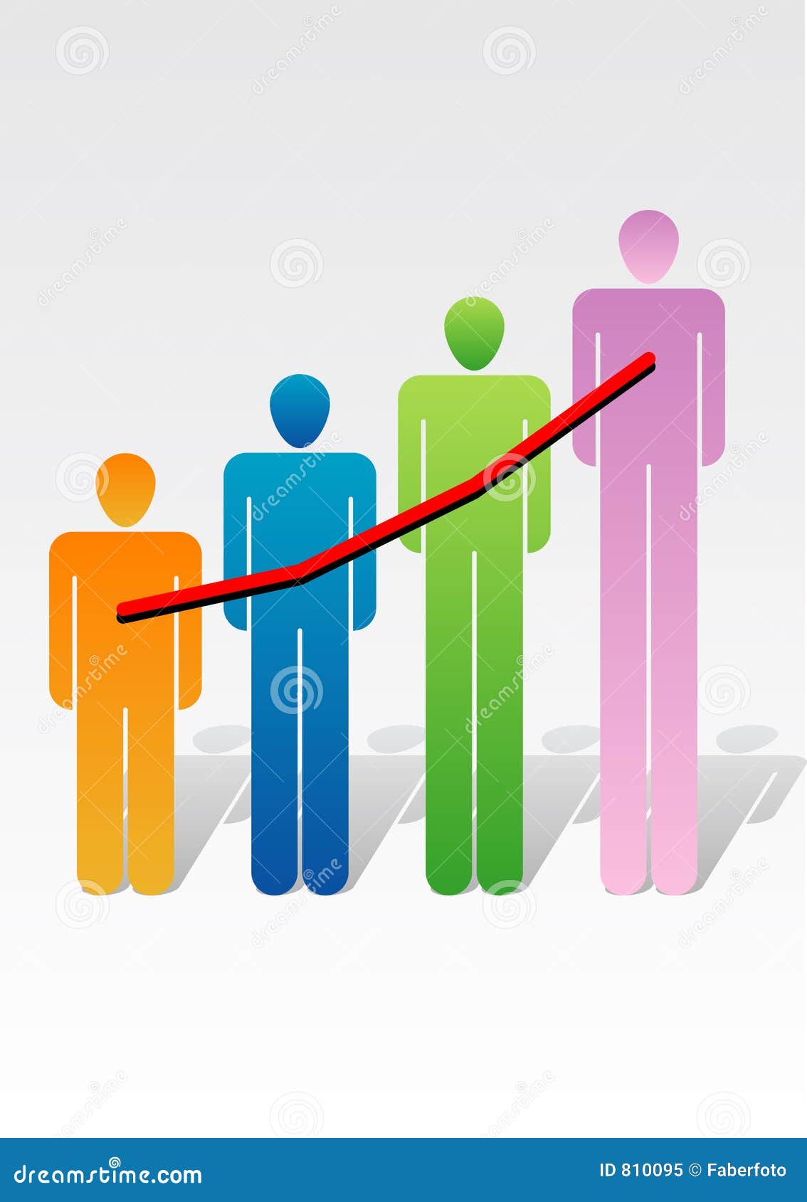 Men charts stock illustration. Illustration of representatives - 810095