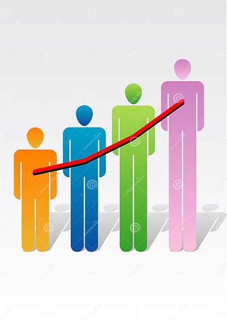 Men charts stock illustration. Illustration of representatives - 810095