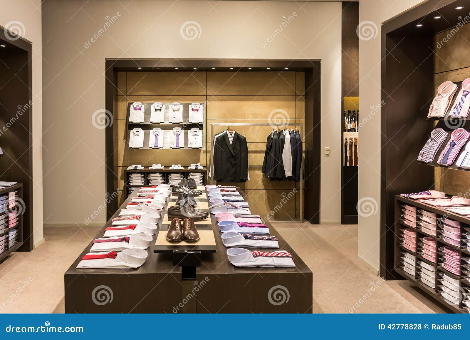 Men Clothing Store Interior Editorial Stock Photo - Image of rack ...