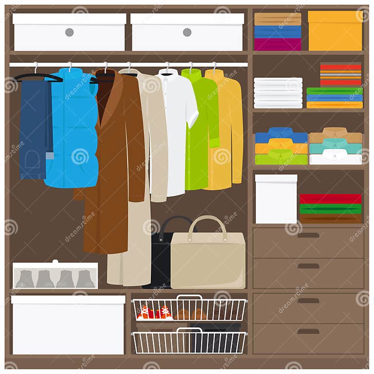 Men cloths wardrobe stock vector. Illustration of handbag - 71947492
