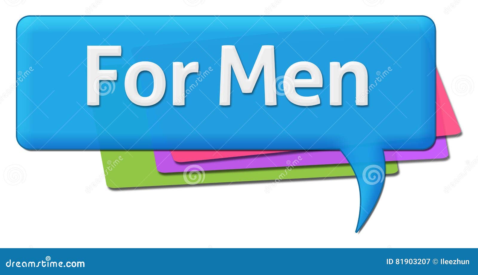 For Men Colorful Comment Symbol Stock Illustration - Illustration of ...