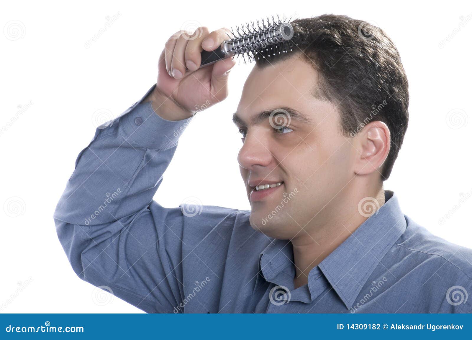 Men with comb stock photo. Image of happy, comb, male - 14309182