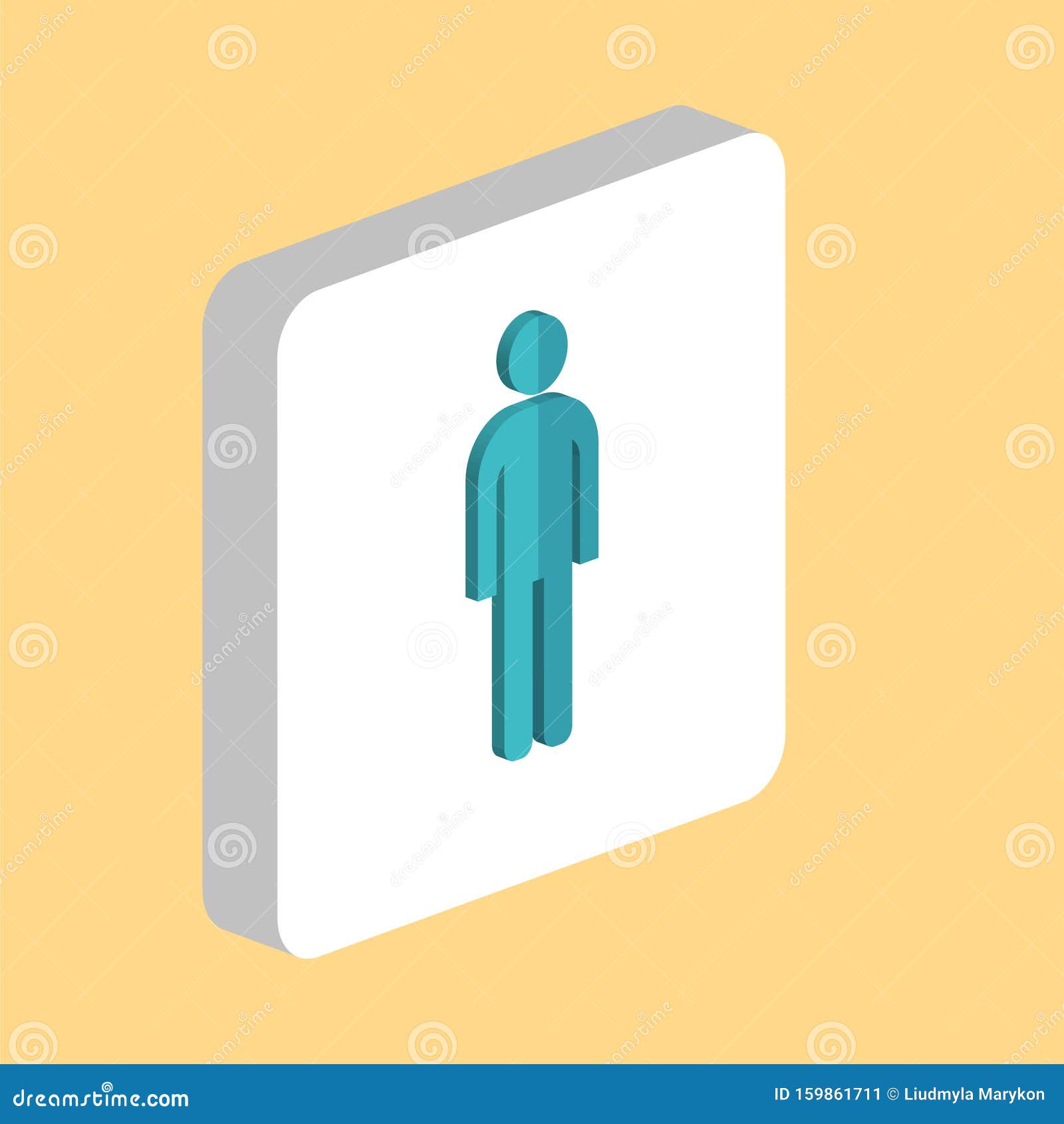 Men computer symbol stock illustration. Illustration of human - 159861711