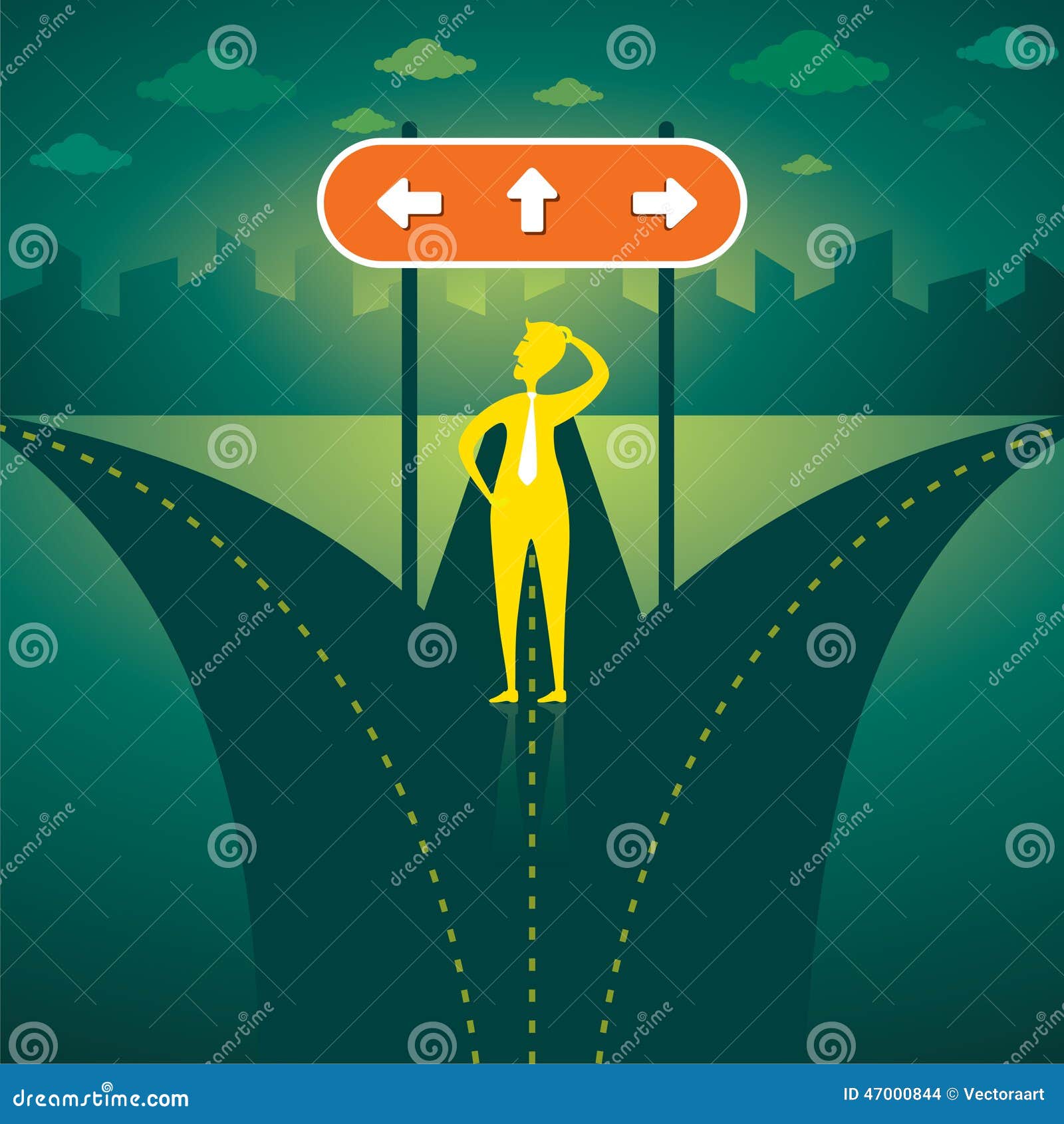 Men Confuse for Direction Design Stock Vector - Illustration of ...
