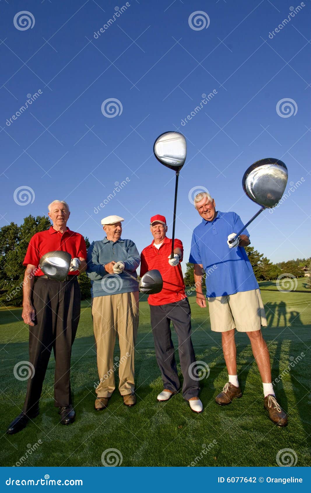 Men on Course with Clubs stock photo. Image of standing - 6077642