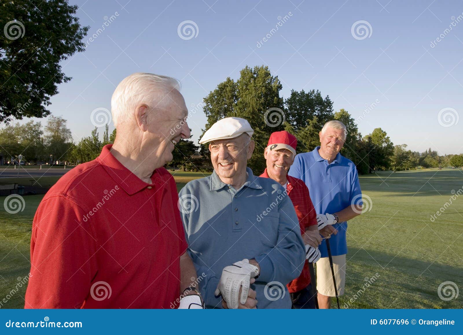 Men on Course with Clubs stock photo. Image of smiling - 6077696