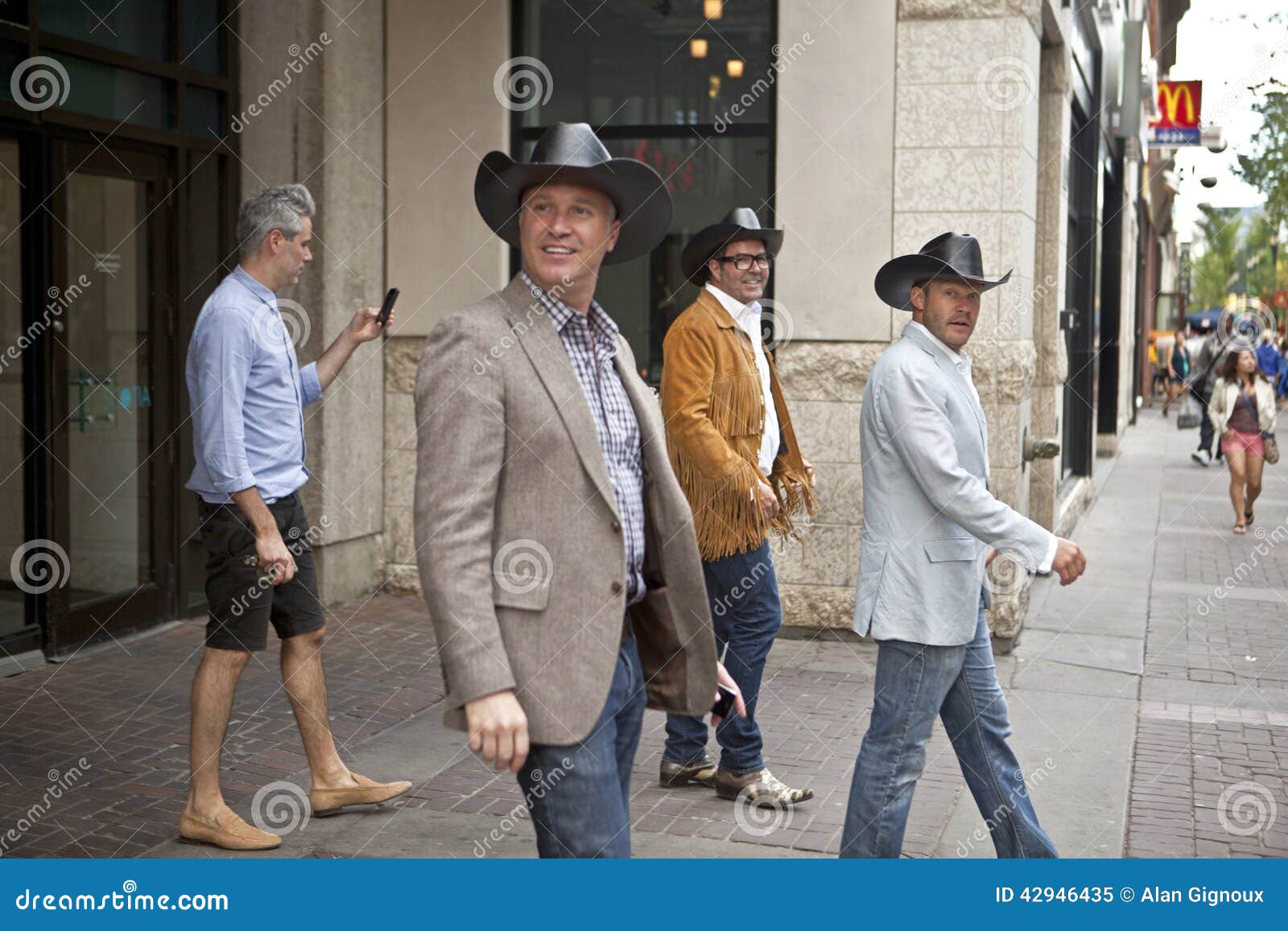 Men in Cowboy Hats & Boots. Calgary Editorial Image - Image of mobile ...