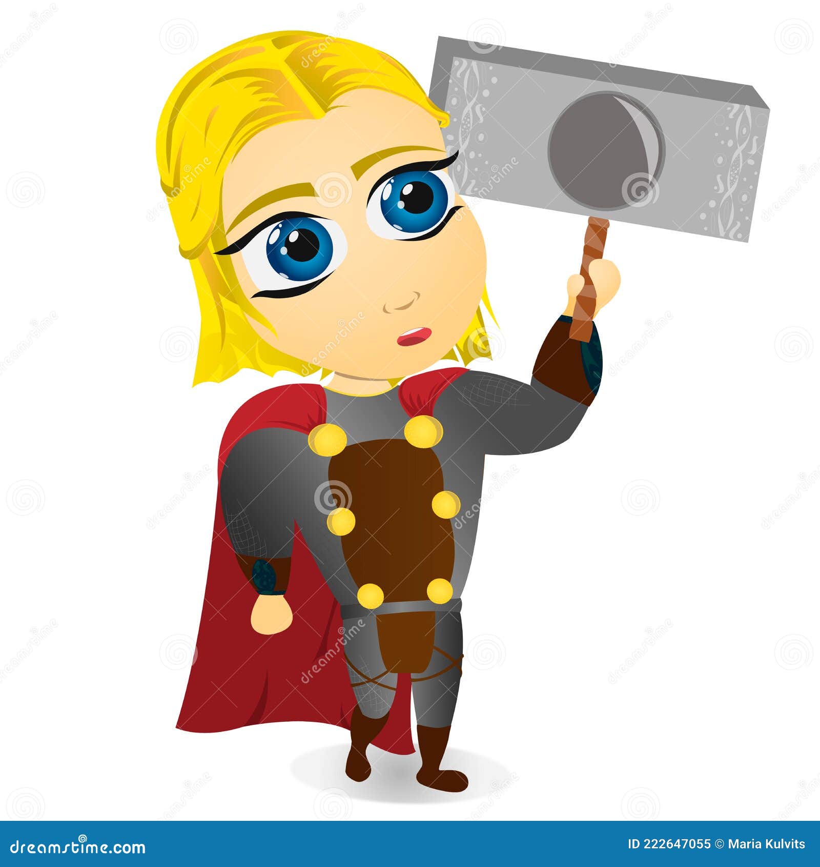 Thor the god stock vector. Illustration of play, thor - 222647055