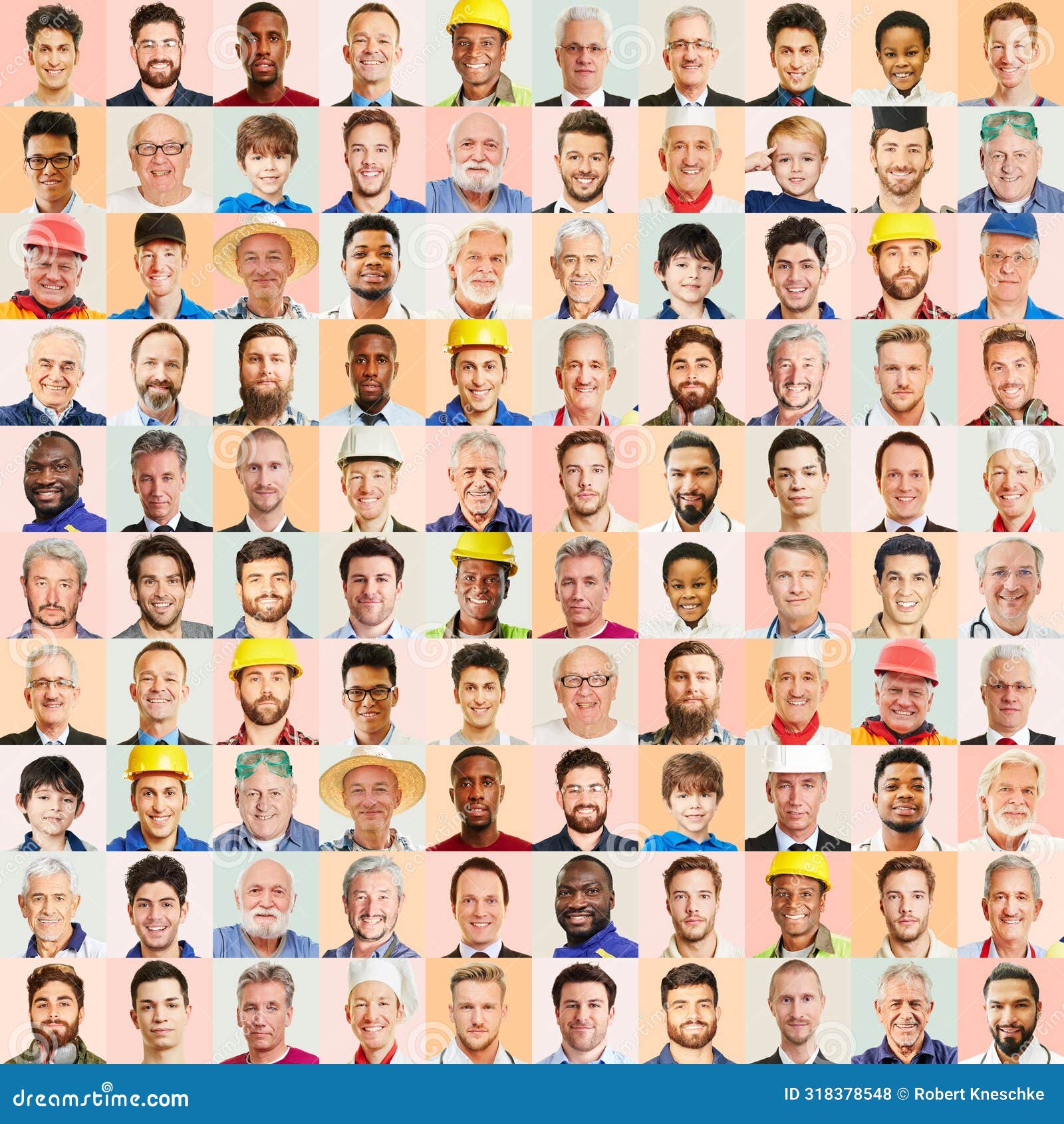 Men of Different Generations As a Society Concept Stock Photo - Image ...