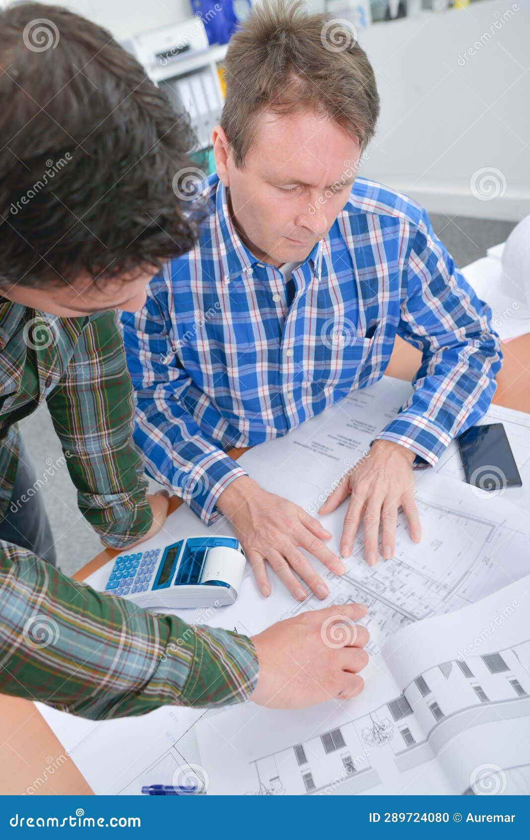 Men discussing plans stock photo. Image of people, togetherness - 289724080
