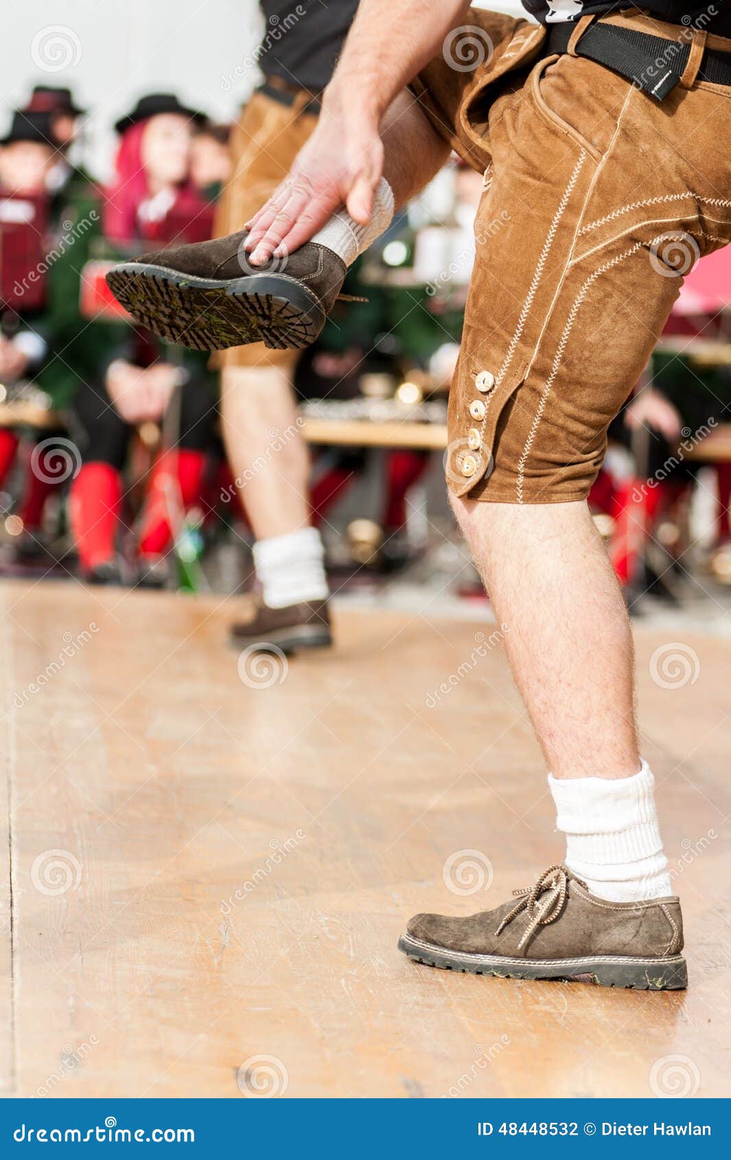 Men Doing an Austrian Folk Dance Stock Photo - Image of folk ...