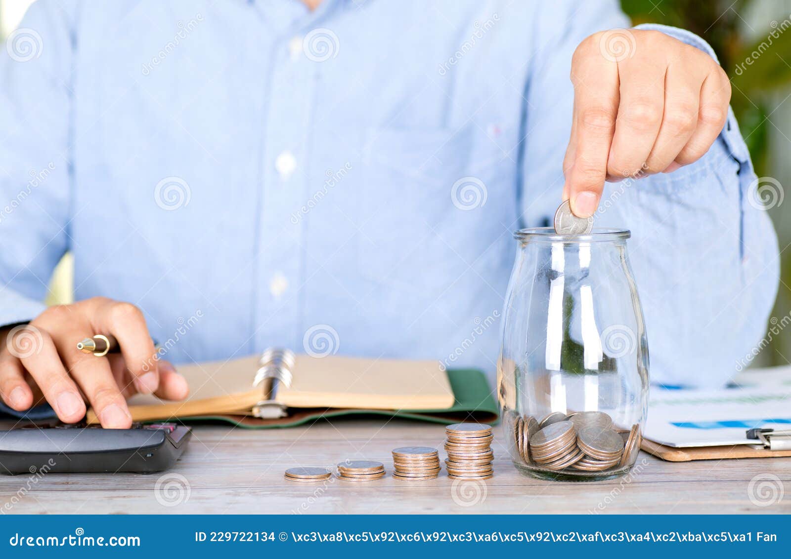 Men are Doing Financial Management Stock Photo - Image of dollar, cash ...