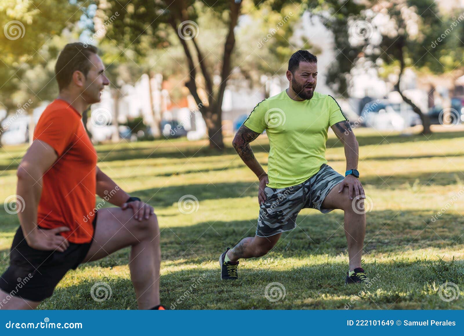 Men Doing Front Splits Outdoors Stock Image - Image of training ...