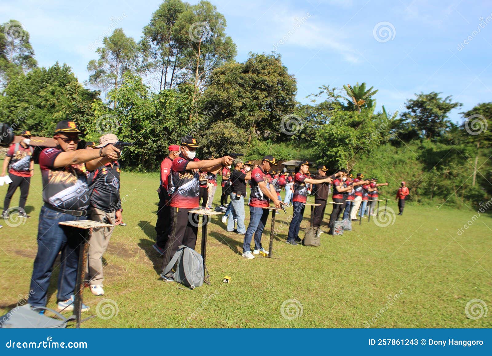 A Men Doing Shooting Learning Activities Editorial Stock Photo - Image ...