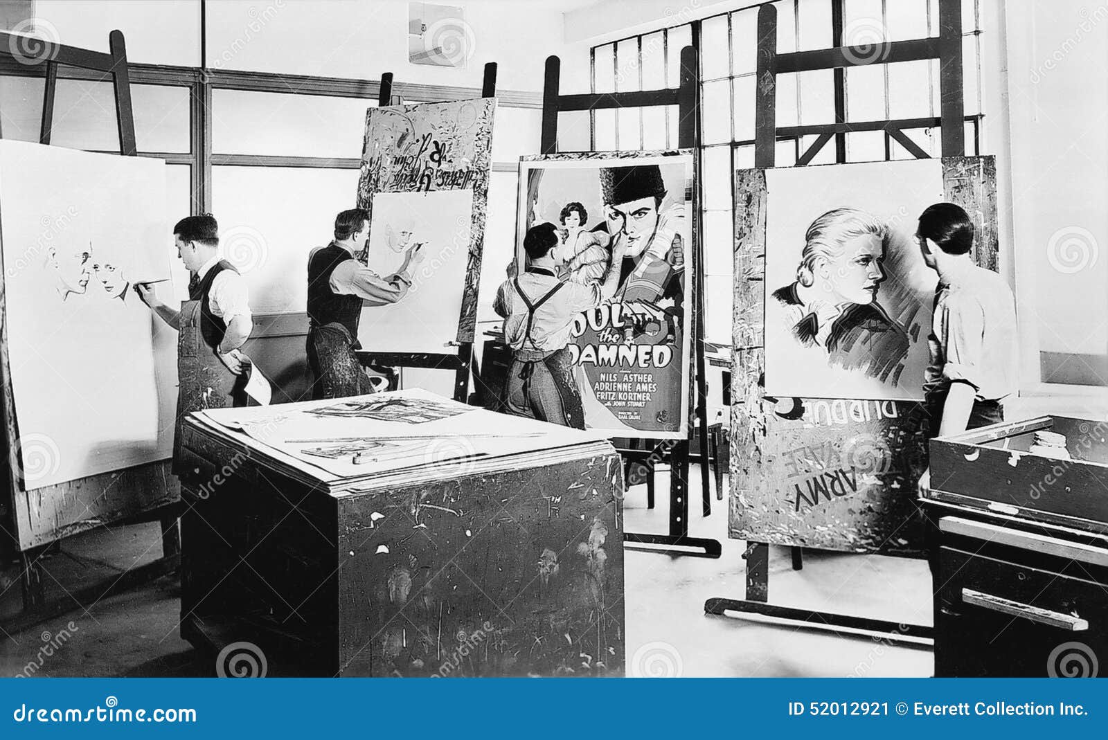 Men at a drawing class stock image. Image of artists - 52012921