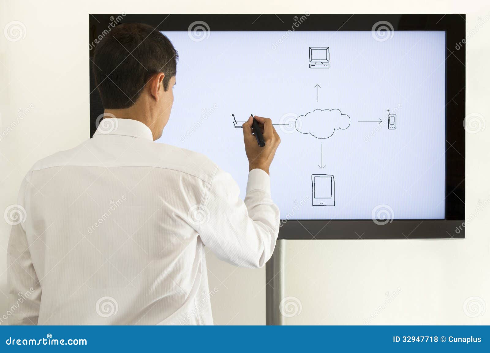 Men drawn Internet stock photo. Image of designer, engineer - 32947718