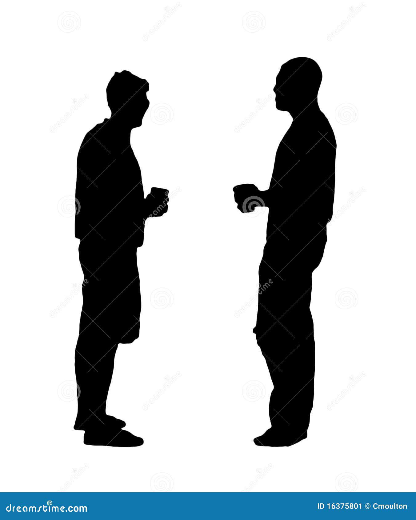 People Drinking Silhouette