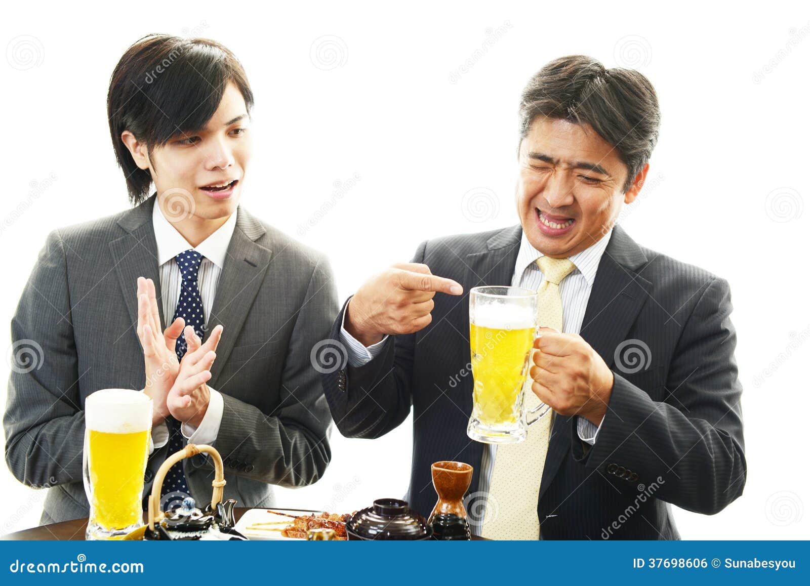 Men drinking beer stock photo. Image of happy, businessman - 37698606