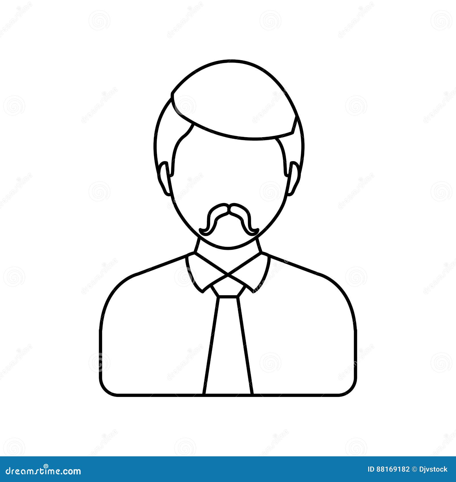 Men faceless profile stock illustration. Illustration of skin - 88169182