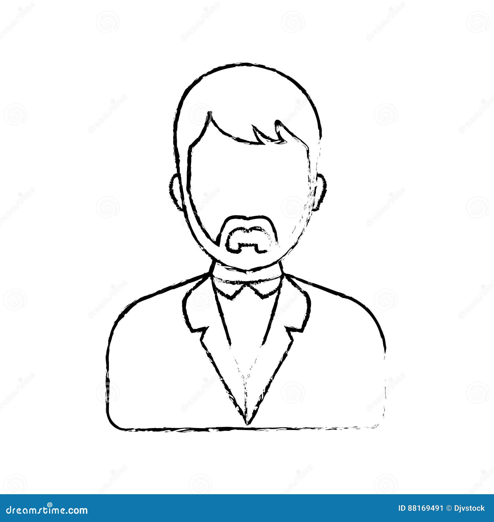 Men faceless profile stock illustration. Illustration of sign - 88169491