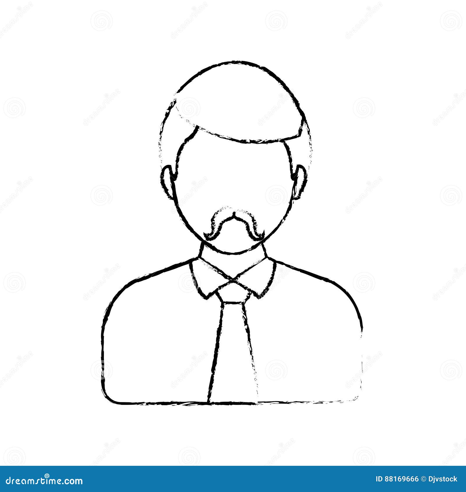 Men faceless profile stock illustration. Illustration of sign - 88169666