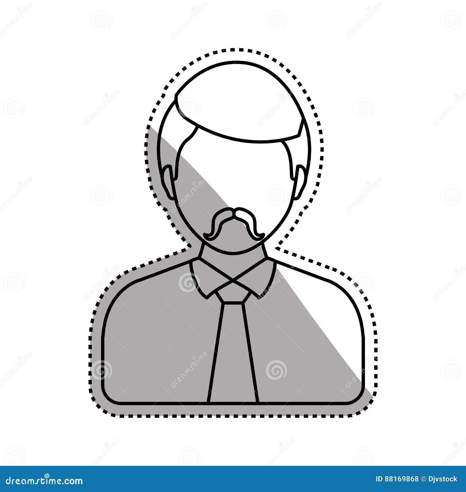 Men faceless profile stock illustration. Illustration of model - 88169868